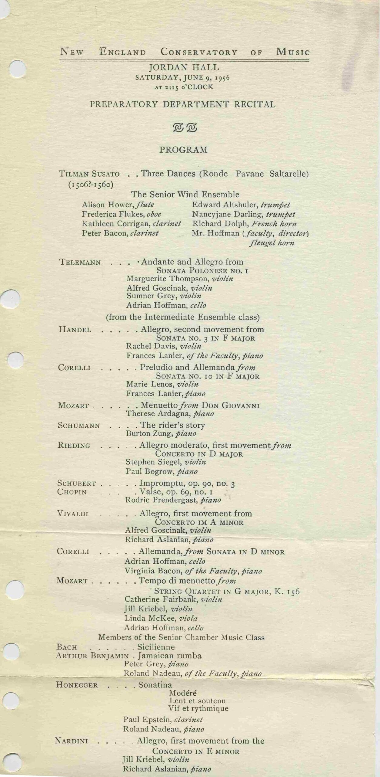 From the Archives: A Celebration of 120 Years of Jordan Hall - NECMusic